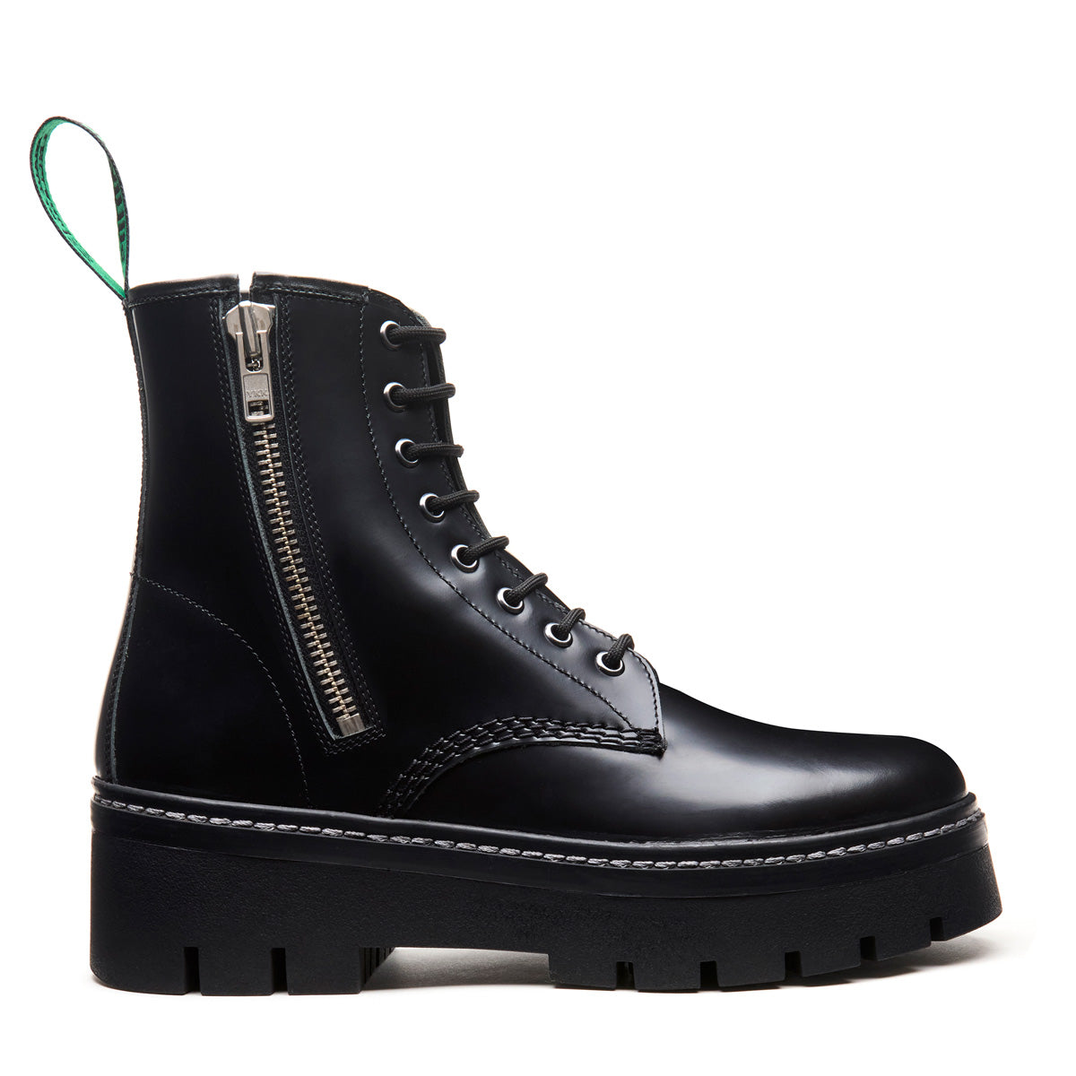 NPS Solovair Outlet | Factory Second | Boots | Black Hi-Shine 8 Eye ...