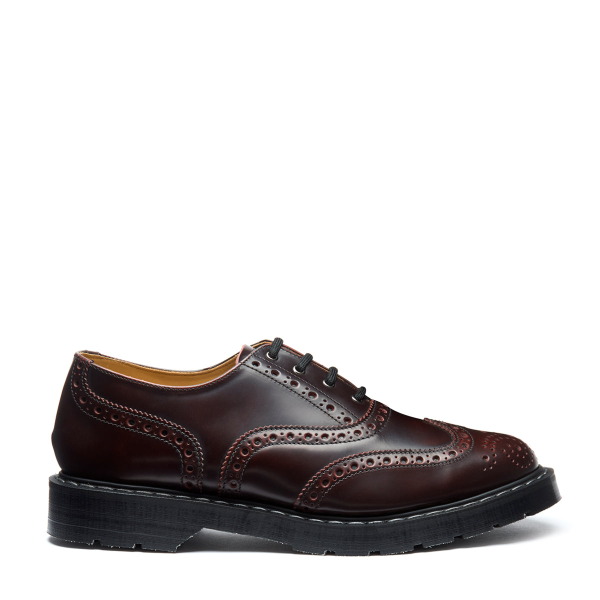 Burgundy Rub-Off 4 Eye English Oxford Brogue Shoe – NPS Solovair Outlet