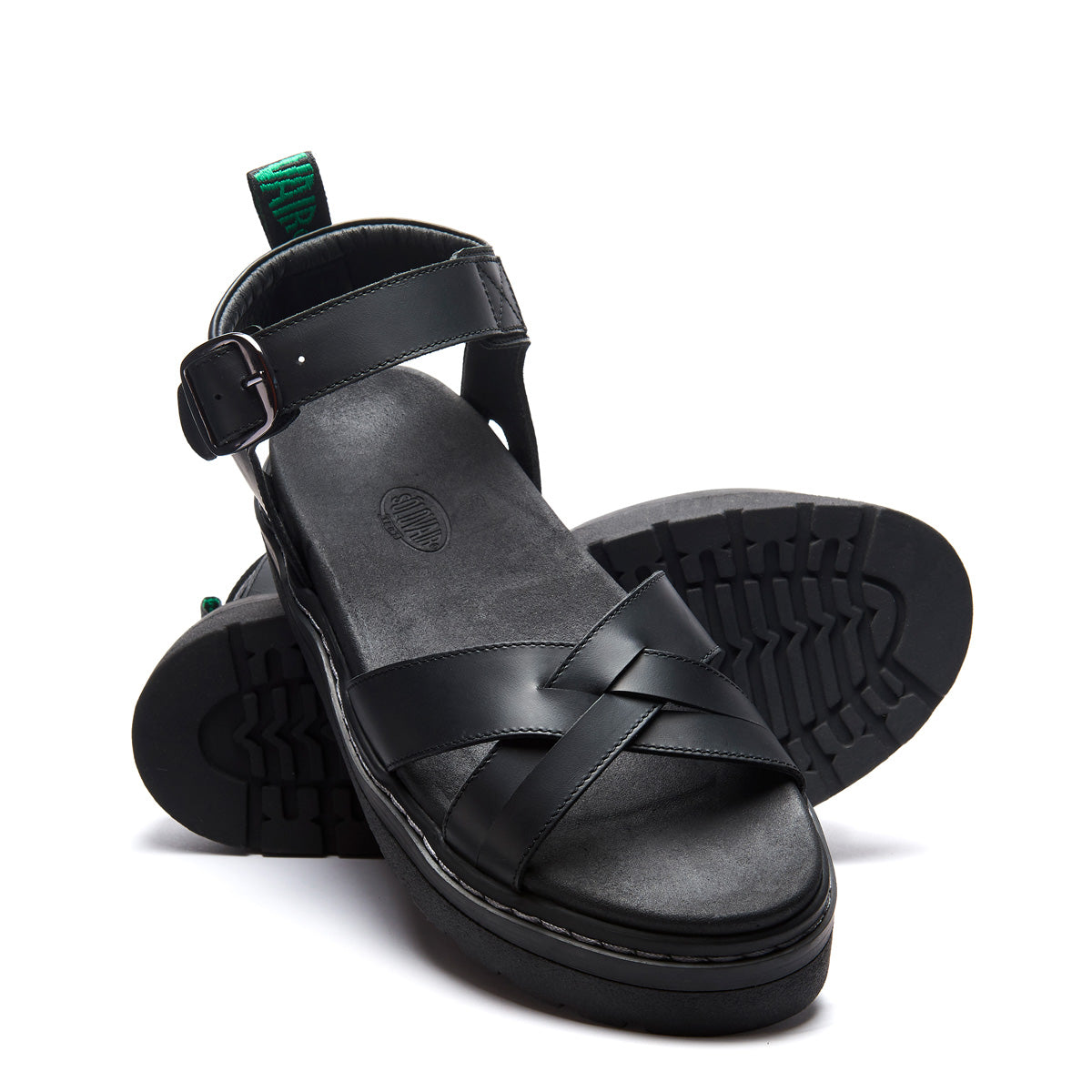 NPS Solovair Outlet | Factory Second | Sandals | Ashby - Black Greasy ...