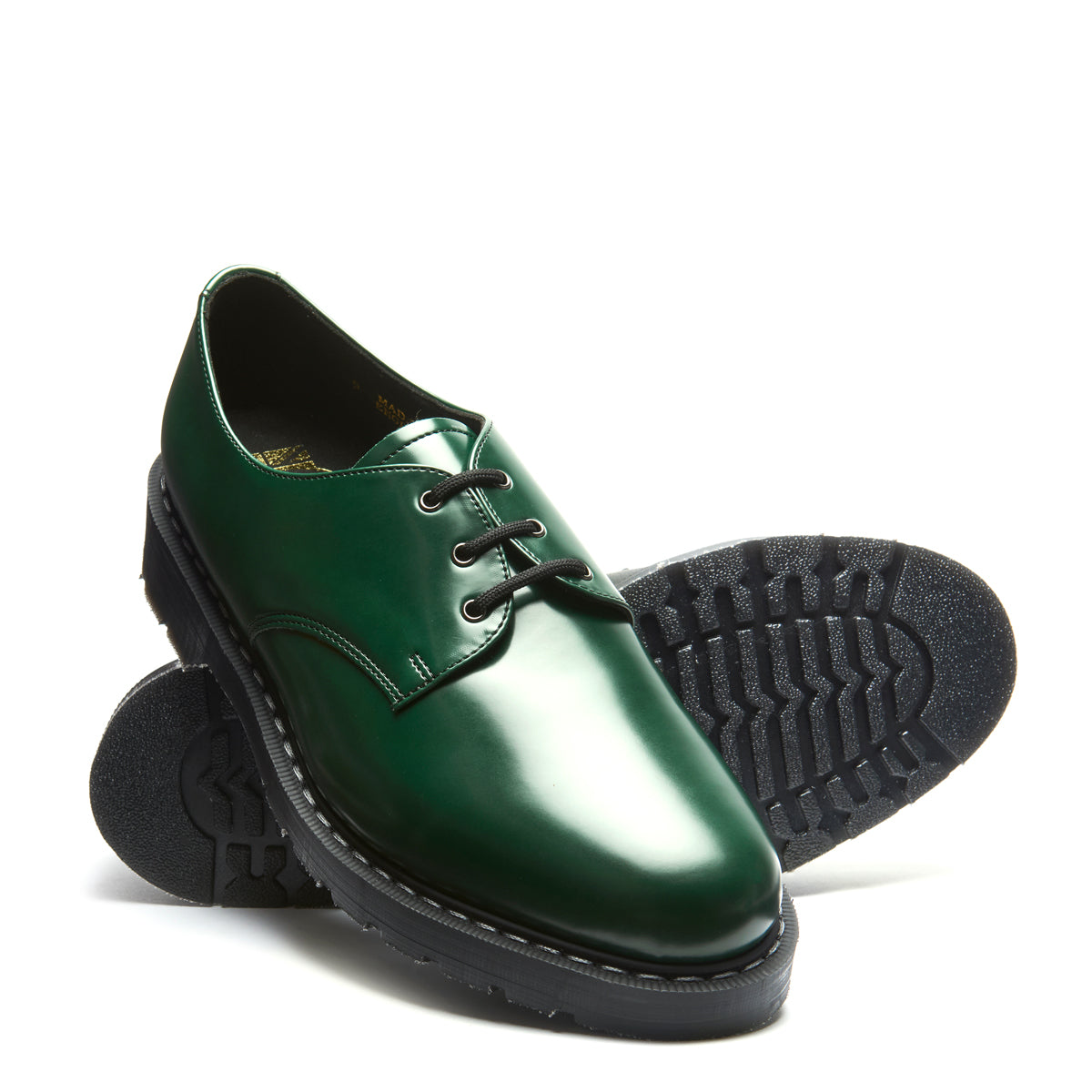 Green Vegan Hi-Shine Gibson Shoe – NPS Solovair Outlet