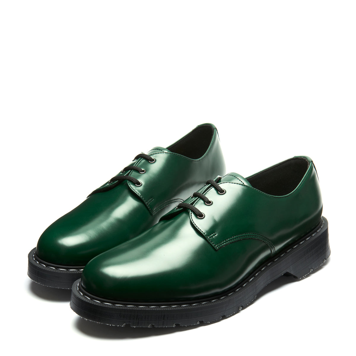 Green Vegan Hi-Shine Gibson Shoe – NPS Solovair Outlet