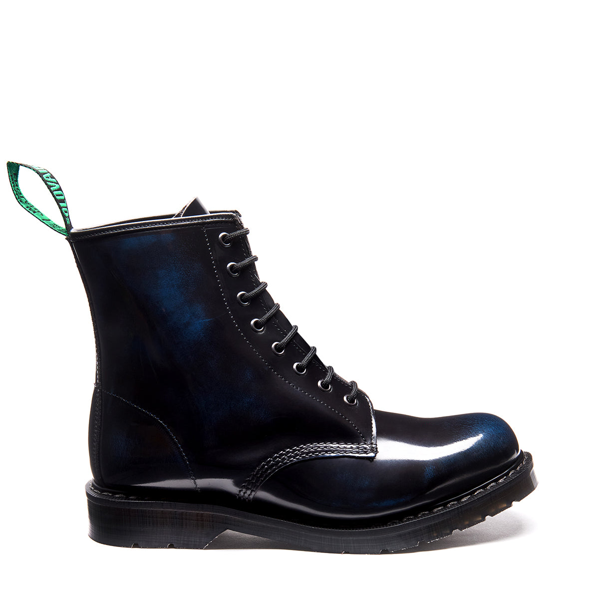 NPS Solovair Outlet | Factory Second | Boots | Navy Rub-Off 8 Eye Derby ...